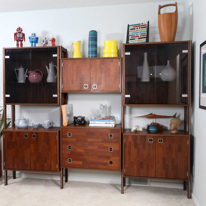 Mid Century Wall Unit - Etsy