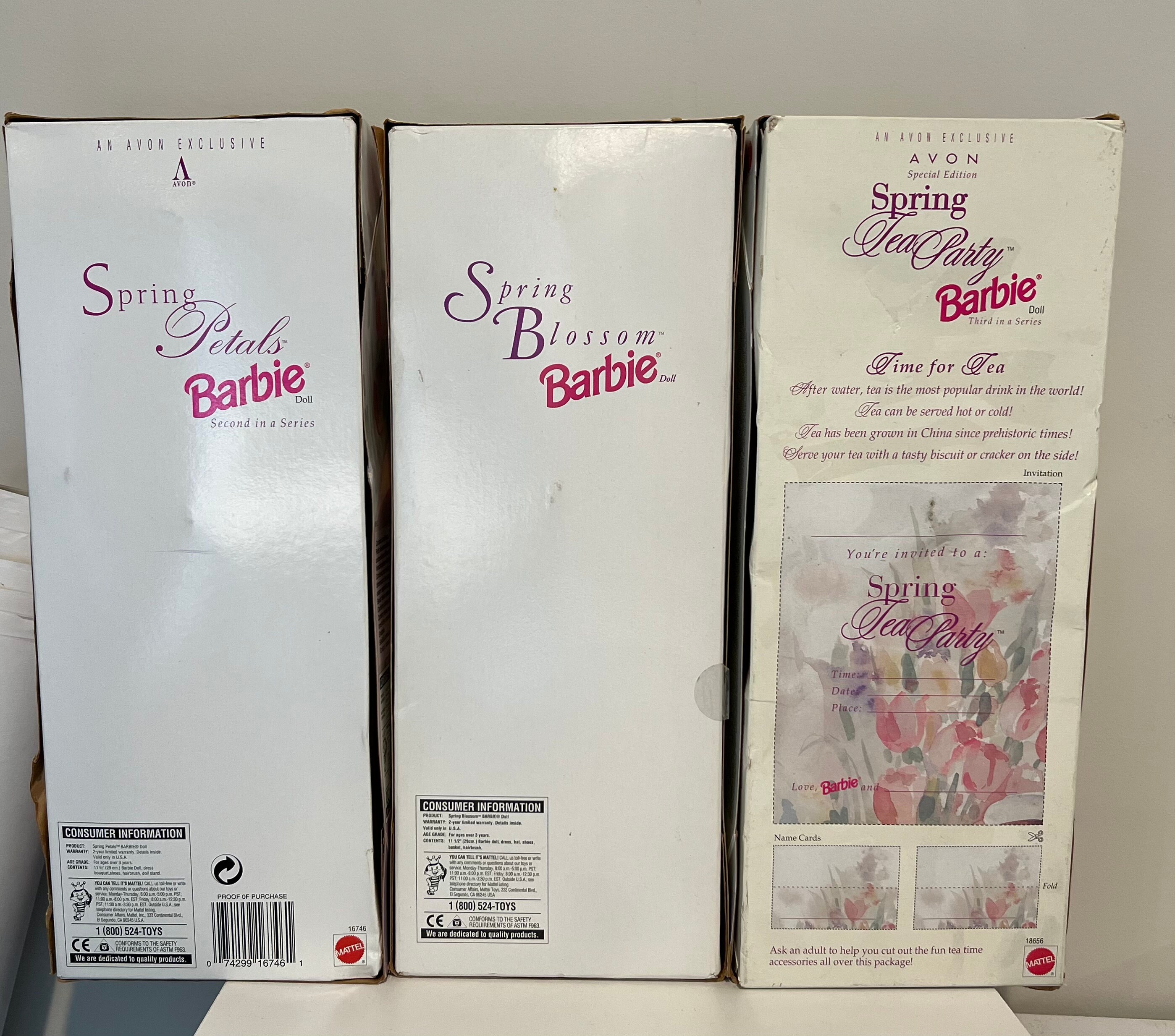 Barbie Avon Exclusive Spring Collection Three Dolls 1996 - Etsy