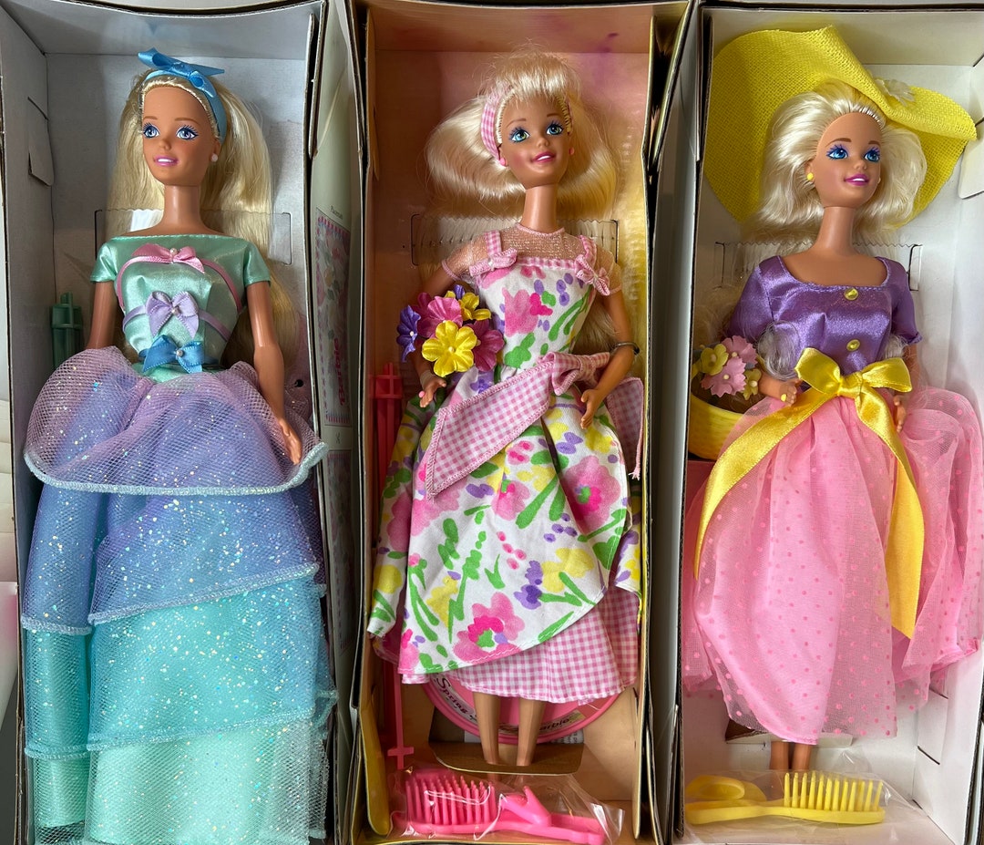 Barbie Avon Exclusive Spring Collection Three Dolls 1996 - Etsy