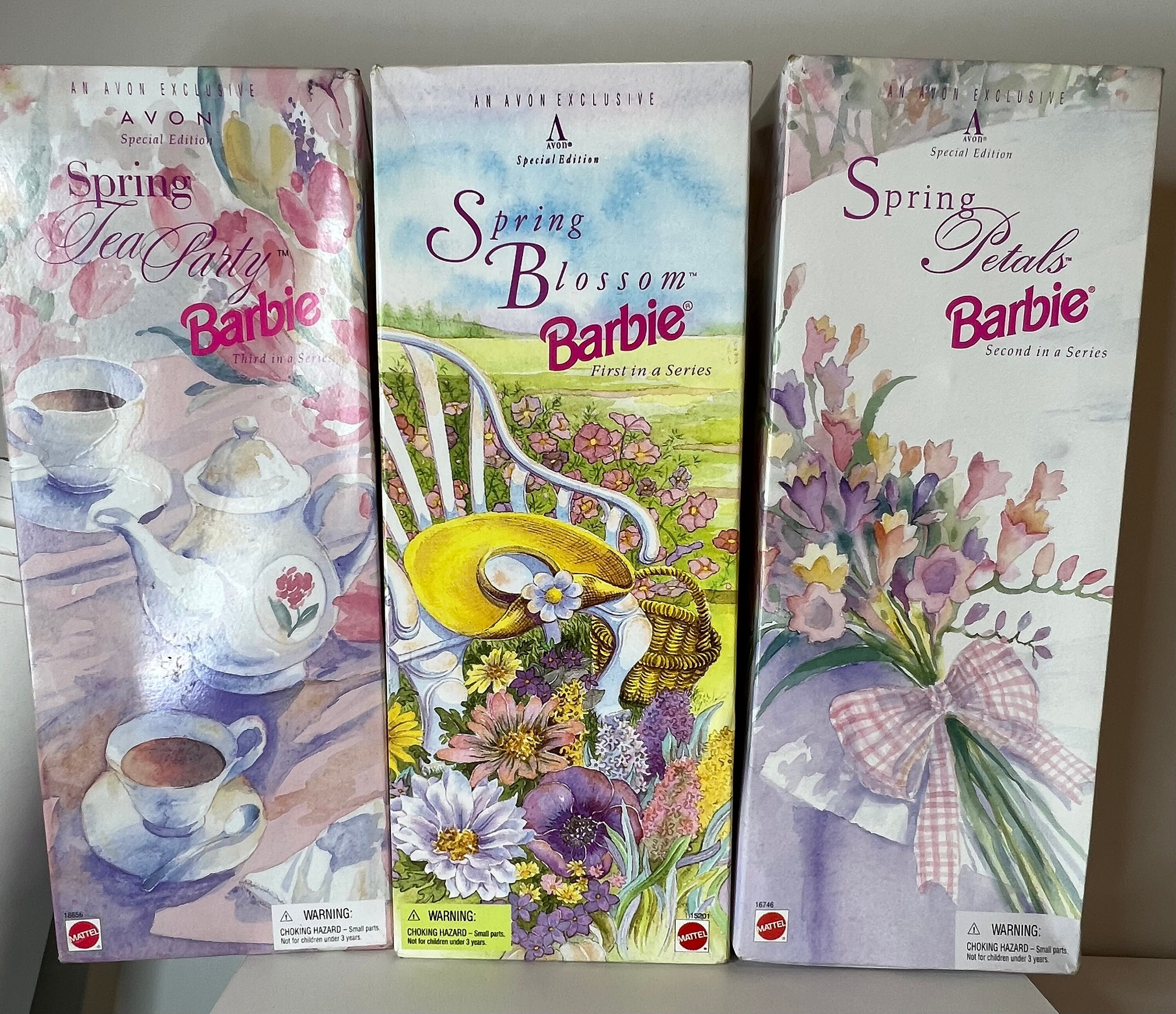 Barbie Avon Exclusive Spring Collection Three Dolls 1996 - Etsy