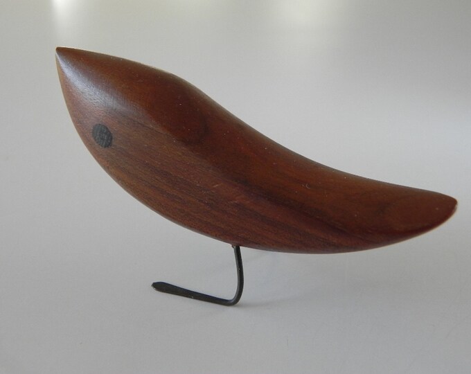 Vintage JACOB HERMANN Teak Bird Denmark RARE Signed Eames - Etsy