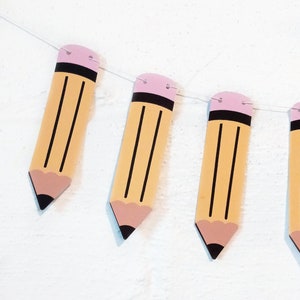 First Day of School Banner / Pencil Banner / Back to School / - Etsy