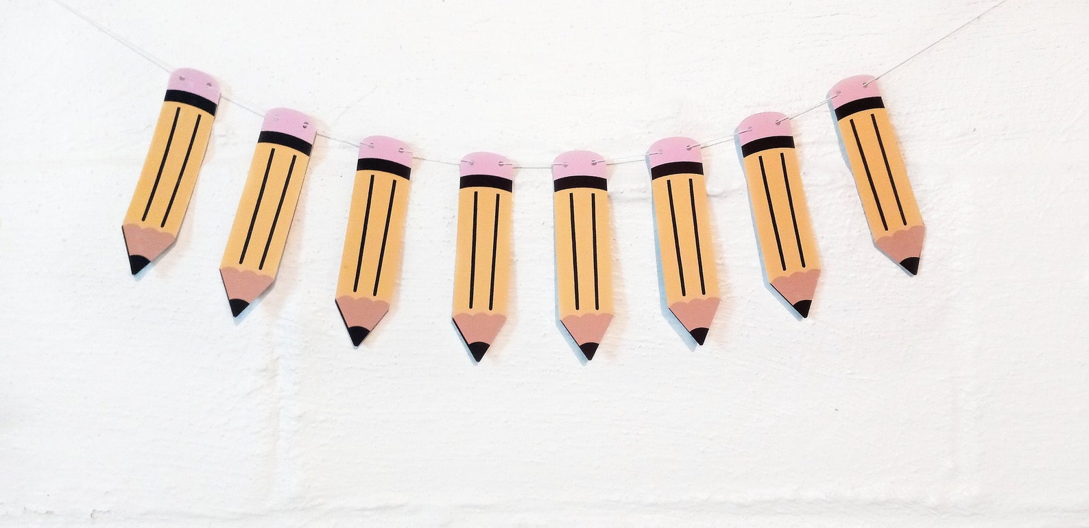 First Day of School Banner / Pencil Banner / Back to School / - Etsy