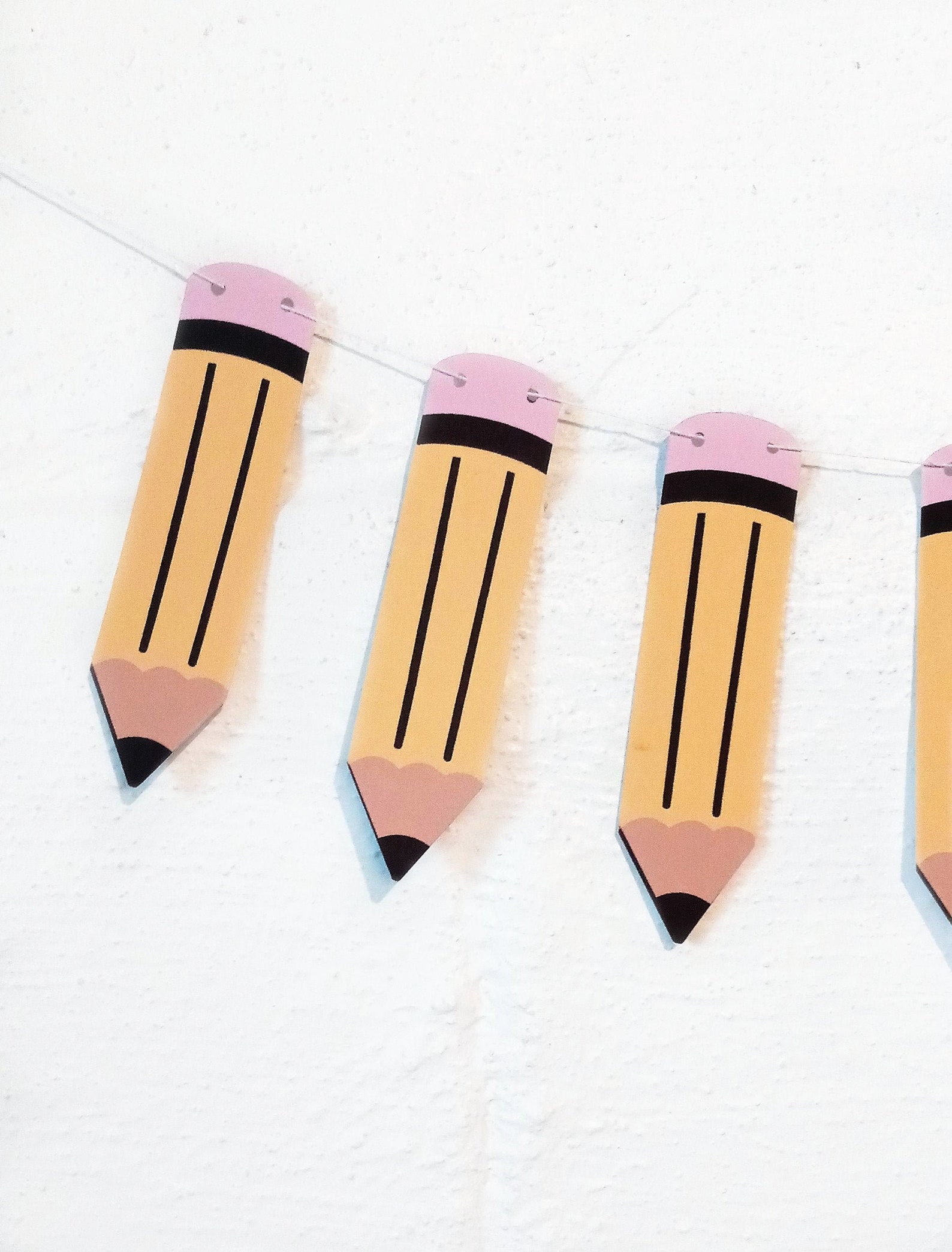 First Day of School Banner / Pencil Banner / Back to School / - Etsy