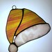 Handmade Stained Glass Santa Hat, Holiday Sun Catcher - Etsy
