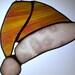 Handmade Stained Glass Santa Hat, Holiday Sun Catcher - Etsy