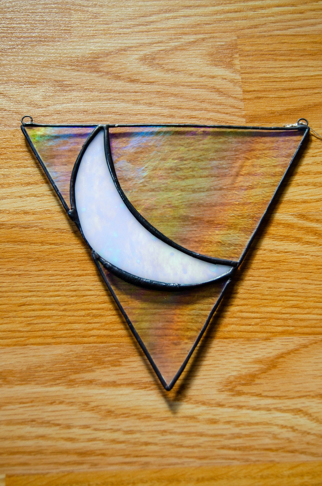 Stained Glass Triangle Crescent Moon - Etsy