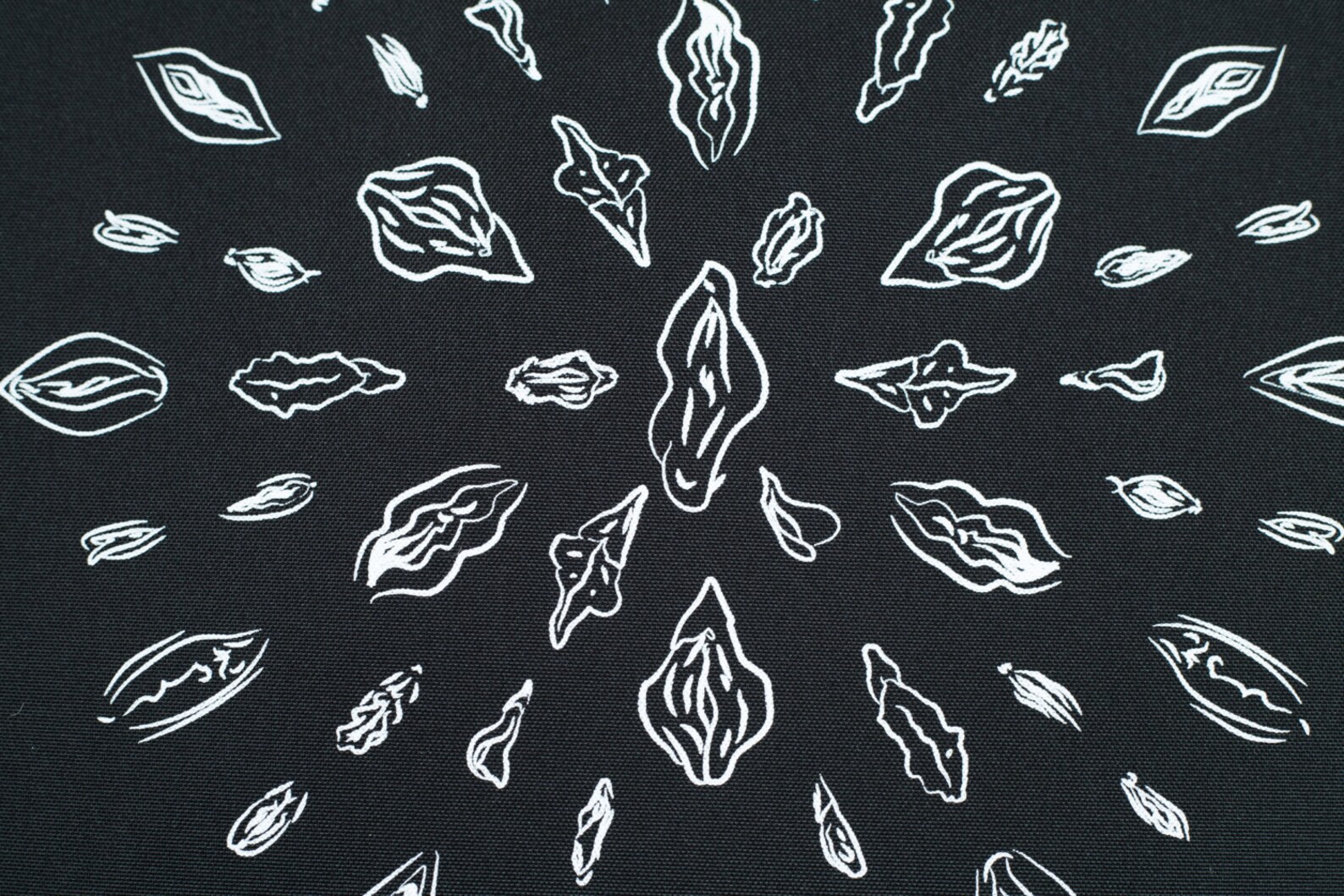 Vulva Back Patch screen Print on Canvas Vagina Pussy | Etsy