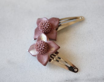 Raspberry Hair Clip | Etsy