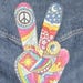 Upcycled, Repurposed Jean Peace Sign - Etsy
