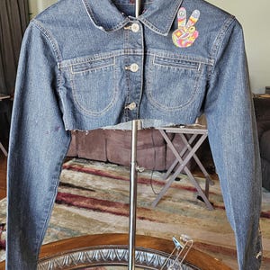 Upcycled, Repurposed Jean Peace Sign - Etsy