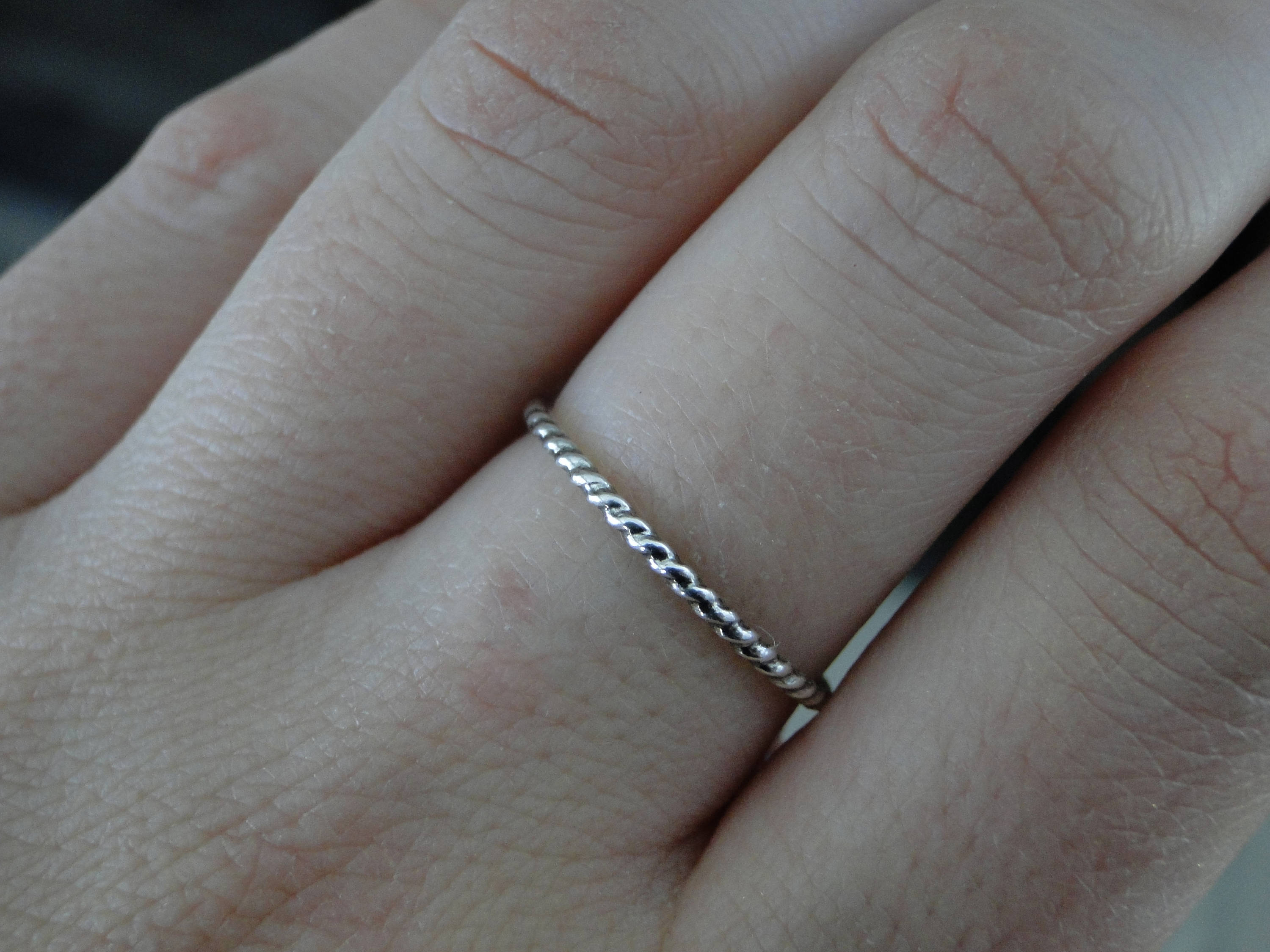 Twisted Rope Stacking Ring Stacking Ring Stacker Ring | Etsy