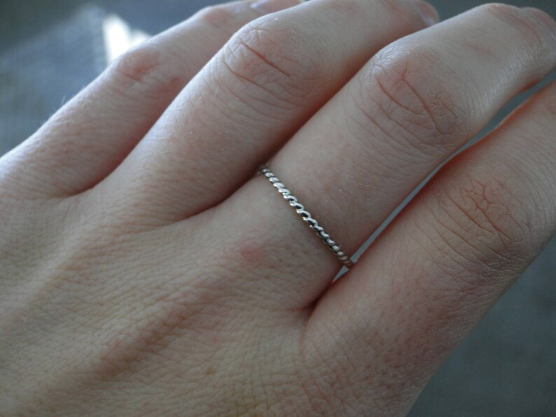 Twisted Rope Stacking Ring Stacking Ring Stacker Ring | Etsy