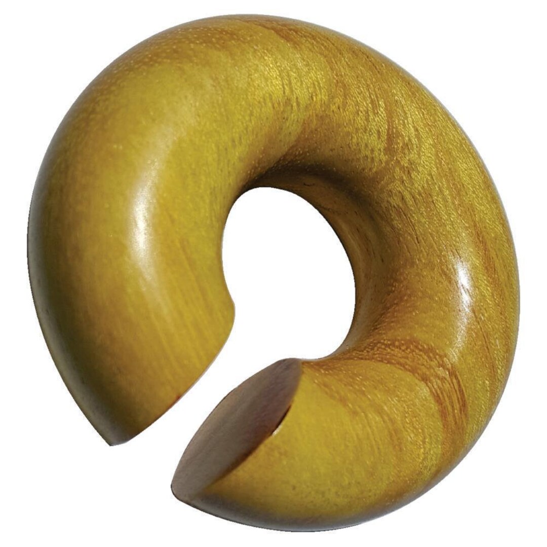 Ear Donut Piercing Ear Weight Jackfruit Wood Ring - Etsy