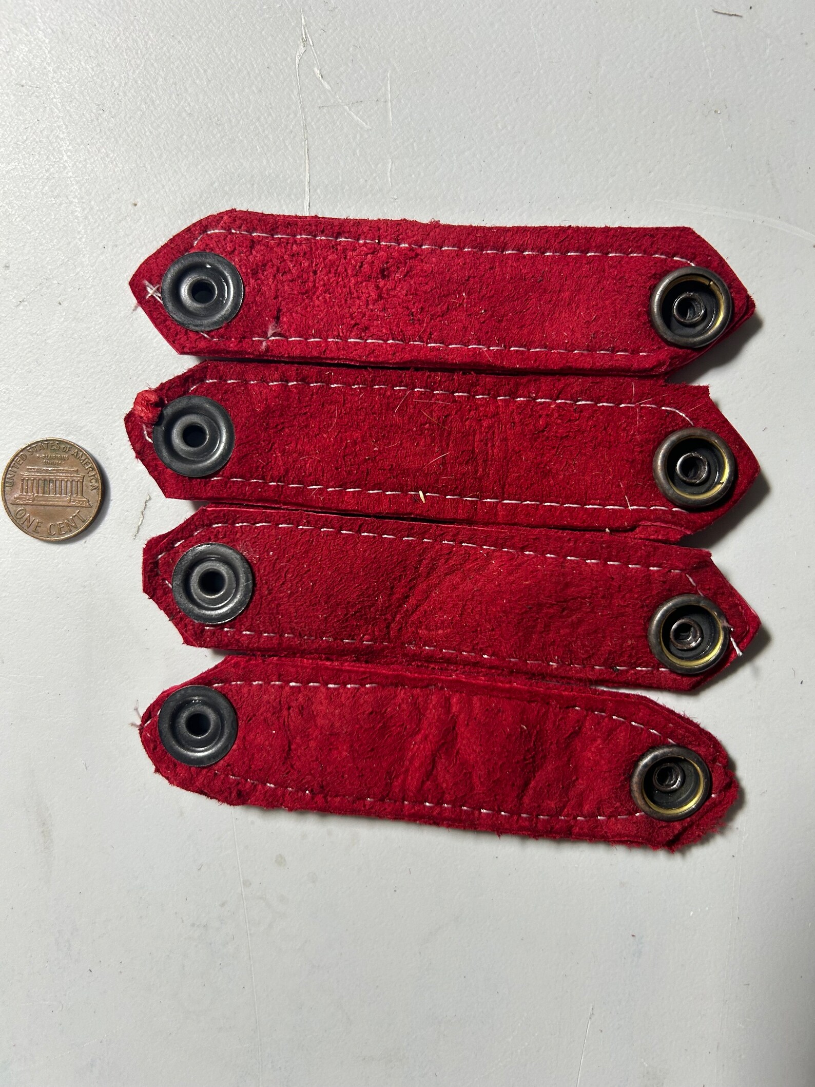 Red Leather Vest Extenders 1 Wide, 4snap to Snap - Etsy