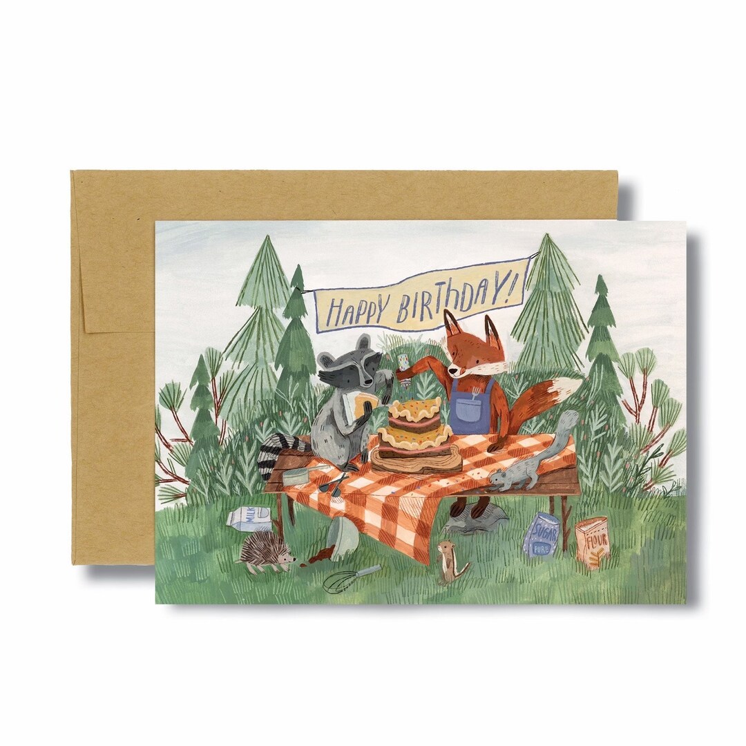 Forest Cake Birthday Card | Happy Birthday Cards | Outdoor Cards ...