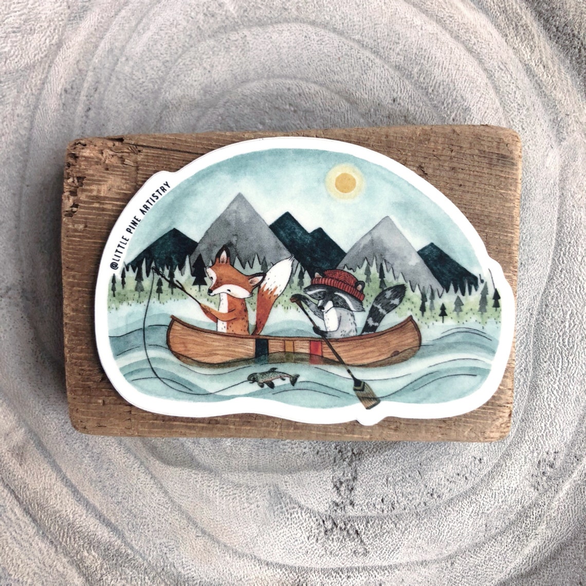 Canoe Adventure Sticker | Premium Die Cut Vinyl Stickers | for Laptops ...