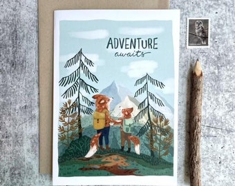 Hiking Greeting Cards - Etsy