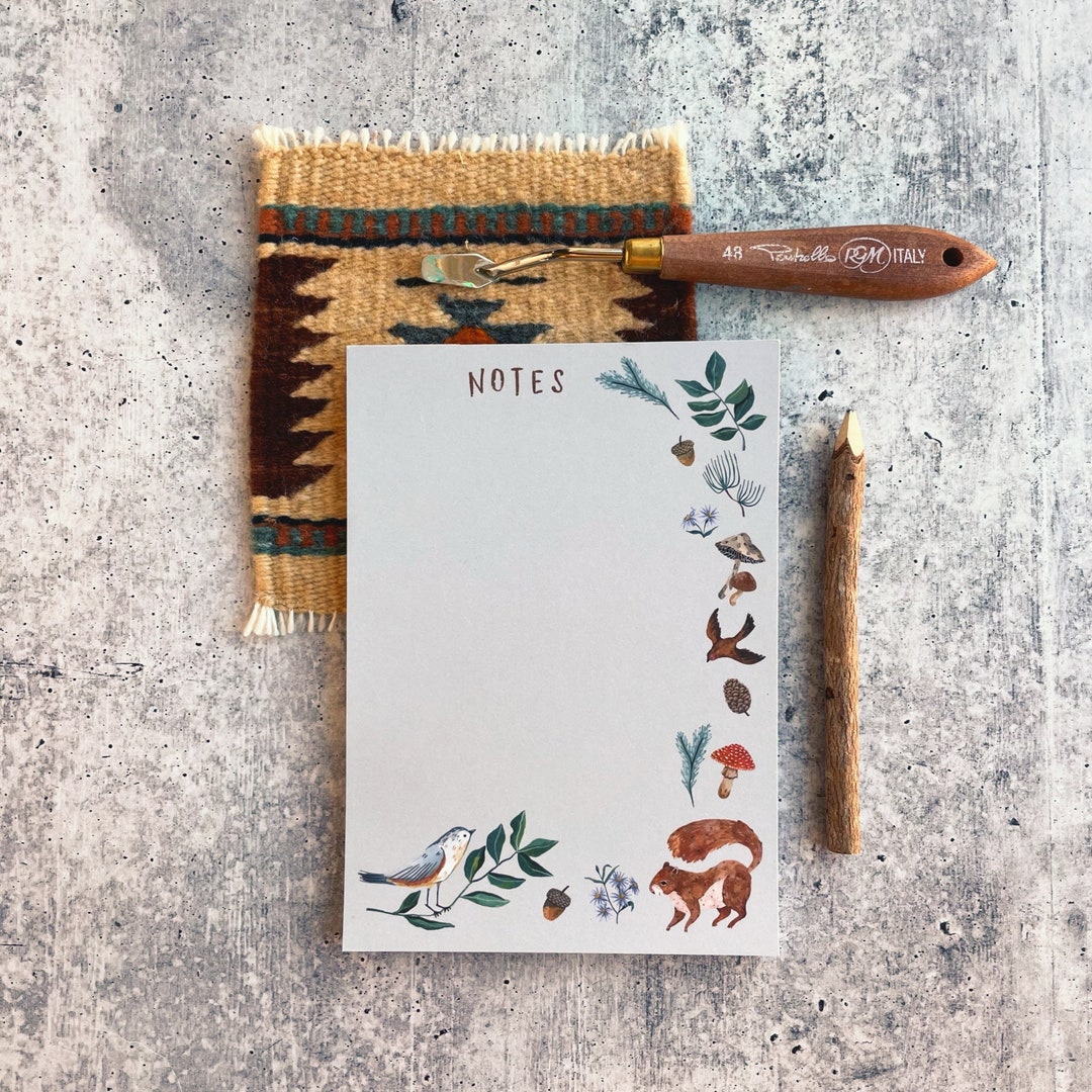 Pine Squirrel Notepad | Woodland Notepads | Animal Notepads | Woodland ...