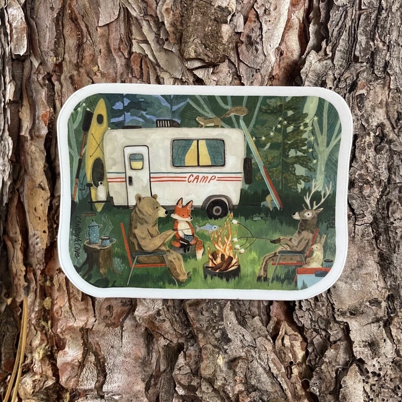 Camp Stickers - Etsy