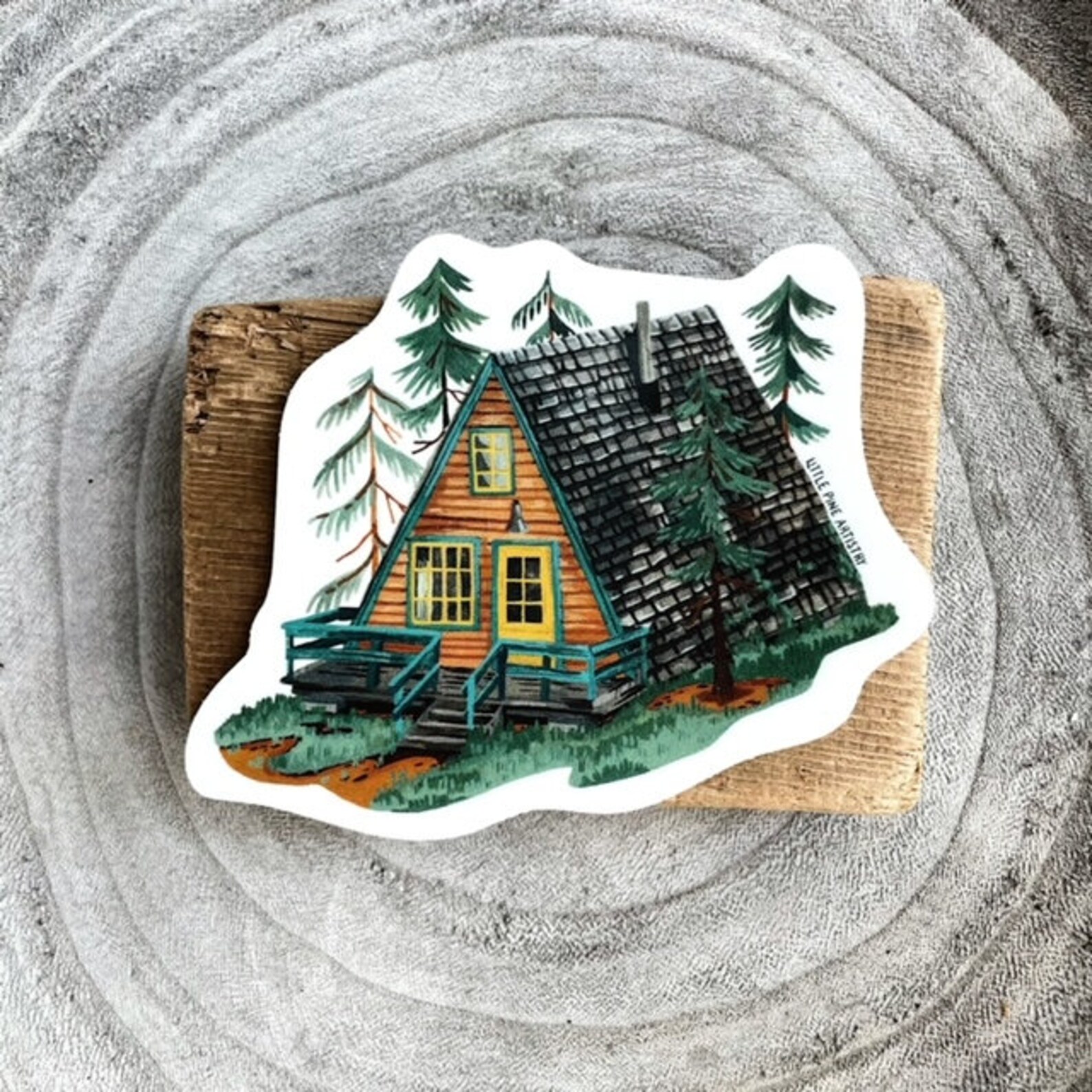 A-Frame Cabin Sticker Premium Die Cut Vinyl Stickers Cabin | Etsy