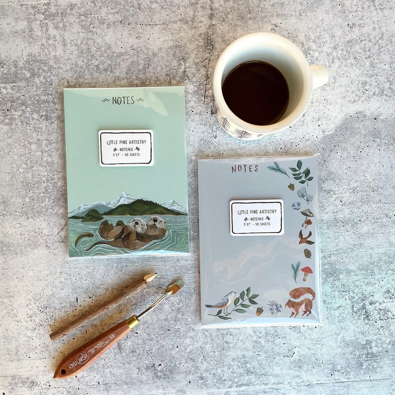 Pine Squirrel Notepad | Woodland Notepads | Animal Notepads | Woodland ...