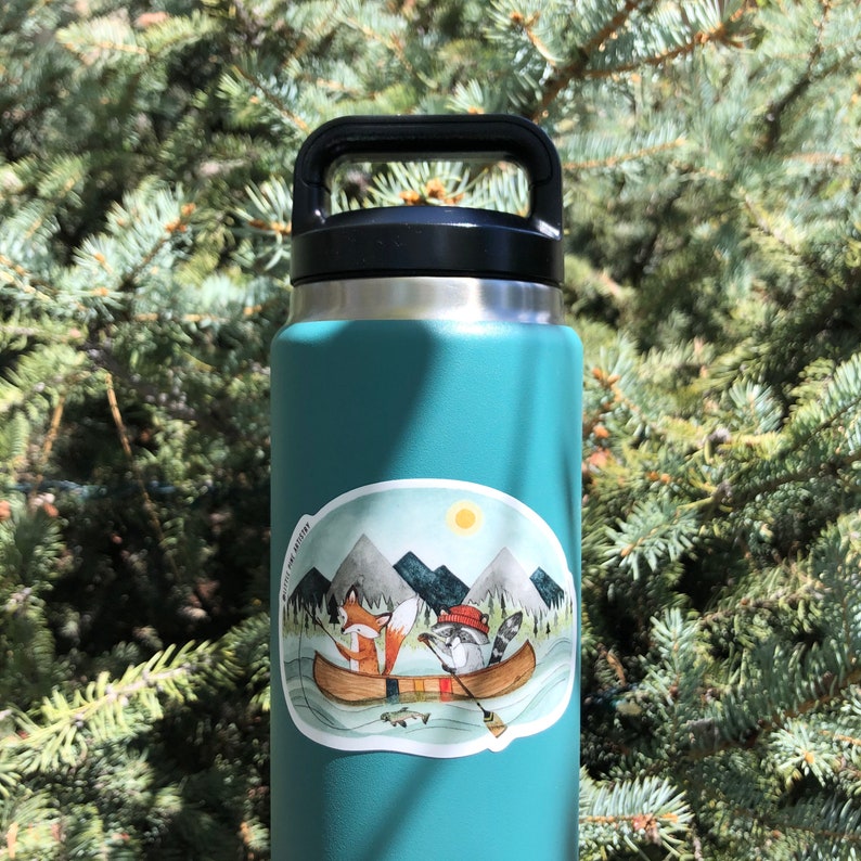 Canoe Adventure Sticker Premium Die Cut Vinyl Stickers for | Etsy