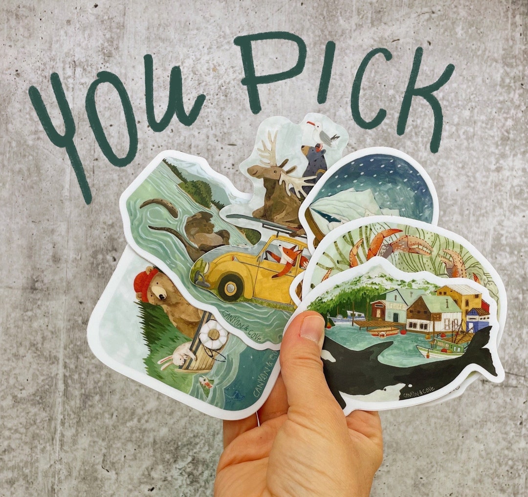 You Pick Sticker Pack - Custom Amount of Premium Animal Stickers ...