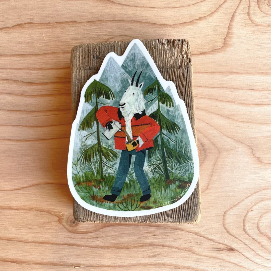 Mountain Goat Sticker Premium Die Cut Vinyl Stickers for - Etsy