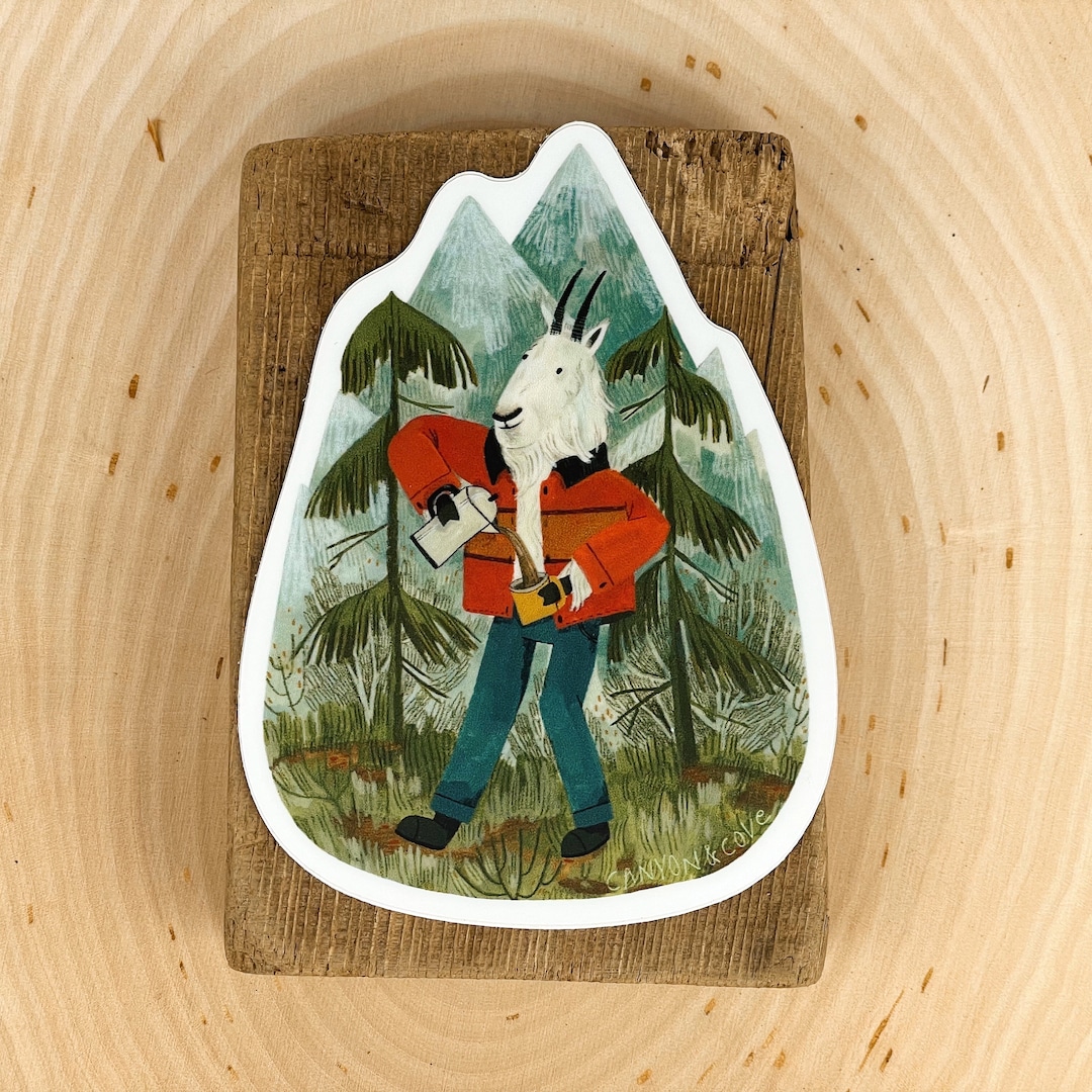 Mountain Goat Sticker | Premium Die Cut Vinyl Stickers | for Laptops ...