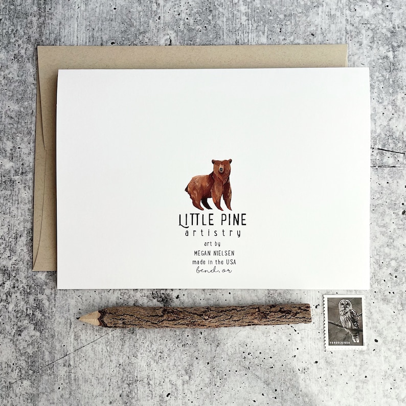 Canoe Adventure Card | Outdoor Cards, Woodland Animal Cards, Whimsical ...