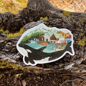 Harbor Orca Sticker | Premium Die Cut Vinyl Stickers | for Laptops ...