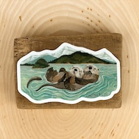 Sticker - Sea Otter - 2.15" X 3" - Etsy