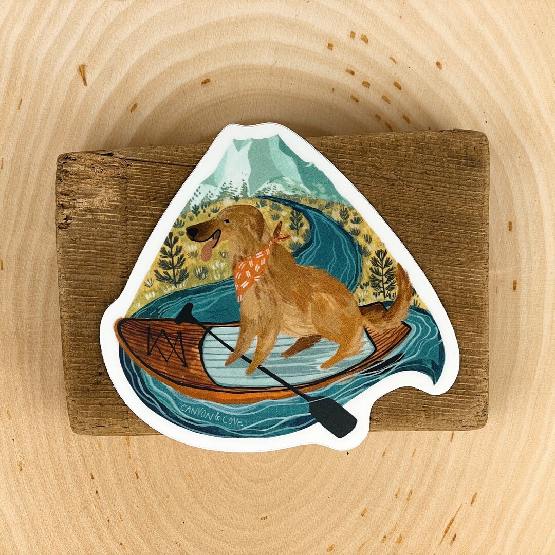 Paddle Board Pup Sticker | Premium Die Cut Vinyl Stickers | for Laptops ...