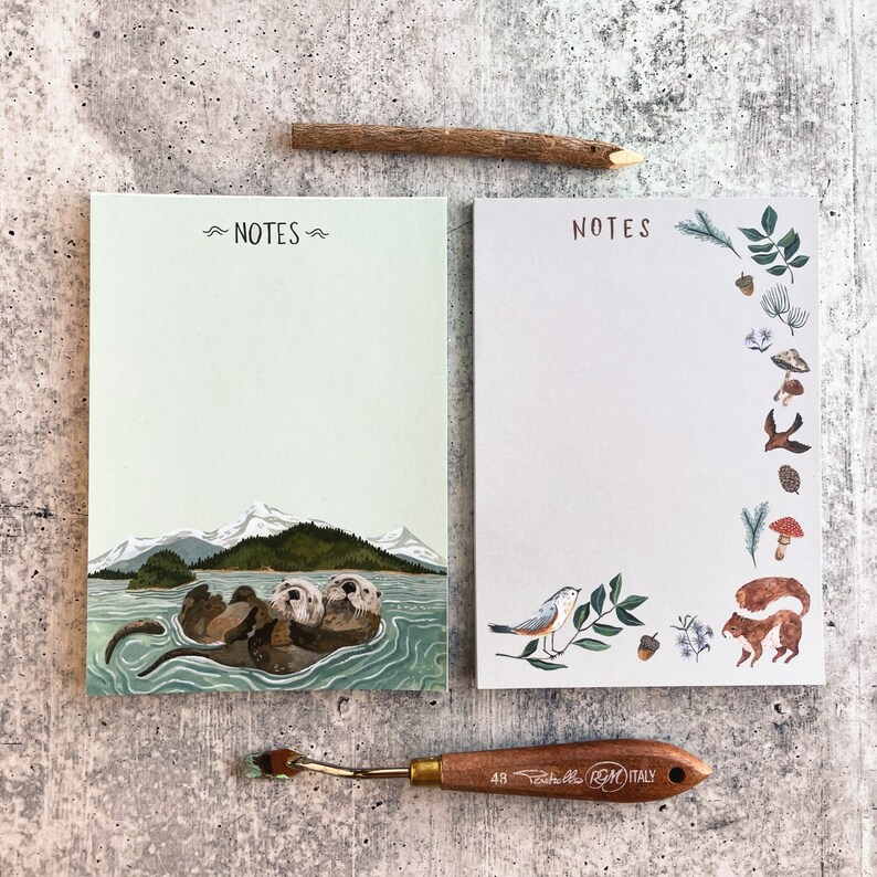 Pine Squirrel Notepad | Woodland Notepads | Animal Notepads | Woodland ...