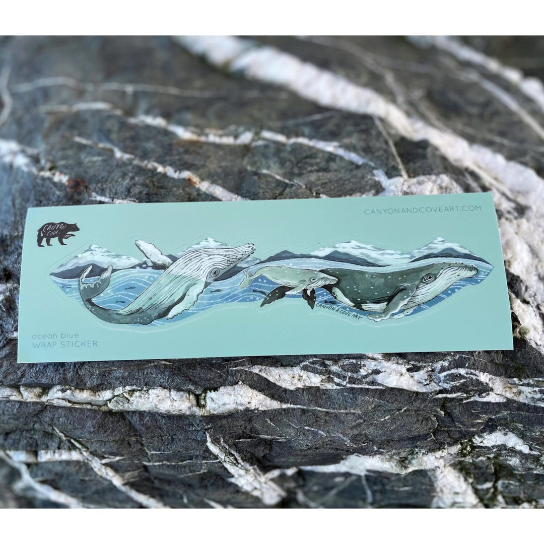 Ocean Blue Wrap Sticker | Premium Die Cut Wrap Vinyl Stickers | for ...