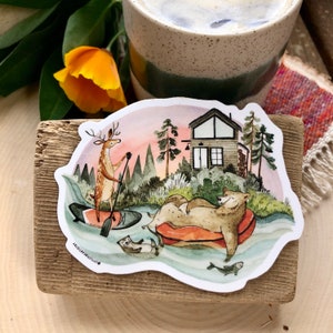 River Float Sticker | Premium Die Cut Vinyl Stickers | for Laptops ...