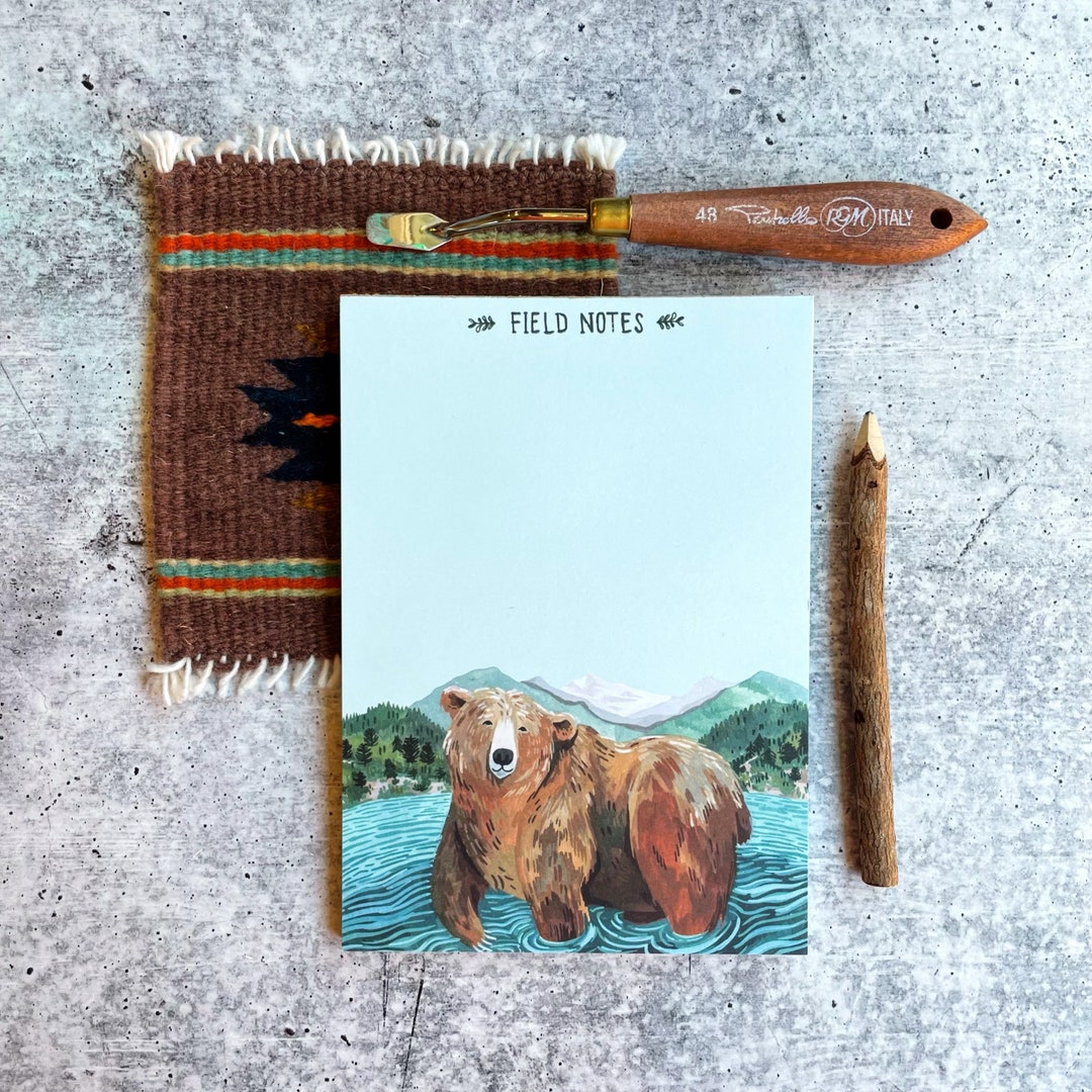 Glacier Grizzly Notepad | Woodland Notepads | Animal Notepads ...