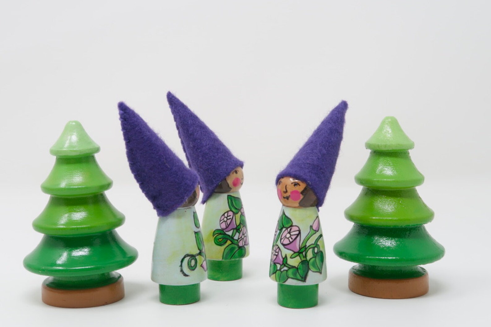 September Birth Flower Gnome, Morning Glory, Waldorf Birthday Ring ...