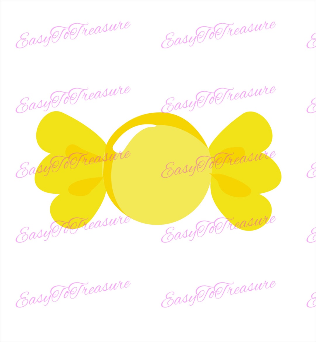 Digital Download Clipart - Yellow Round Hard Candy in Wrapper JPEG and ...