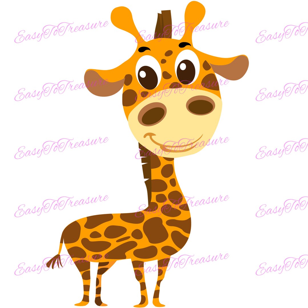 Digital Download Clipart – Giraffe Jungle Animal JPEG and PNG Files - Etsy