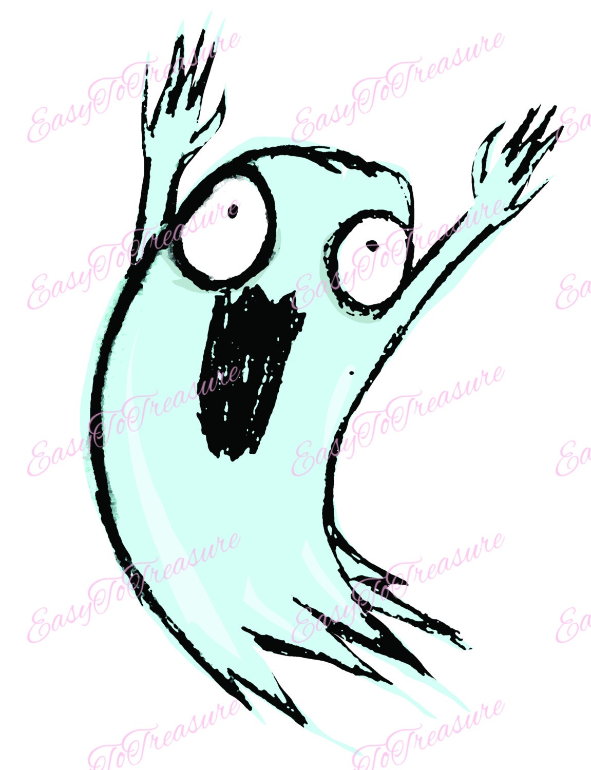 Digital Download Clipart – Ghost, Halloween JPEG and PNG Files - Etsy