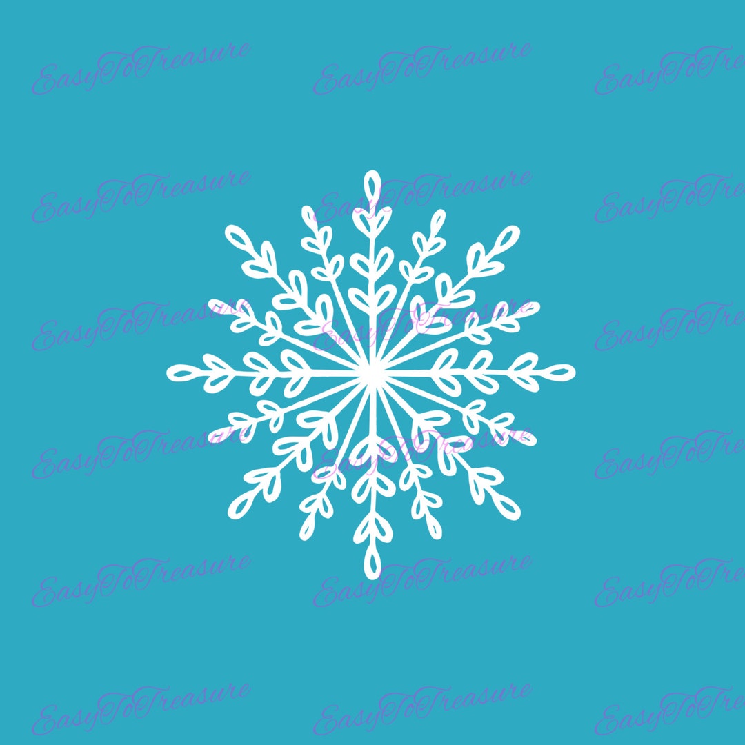 Digital Download Clipart - Snowflake 1 JPEG and PNG Files - Etsy
