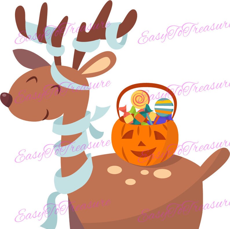 Halloween Animal Clipart, Cute Halloween Art, Halloween Digital File ...