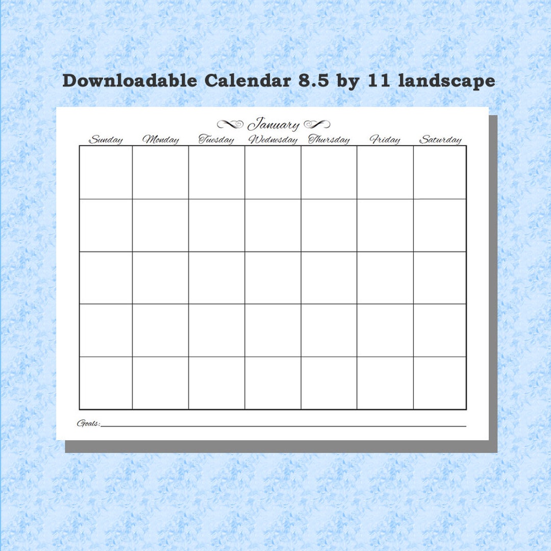 Digital Downloadable DIY 12-month Calendar - Etsy