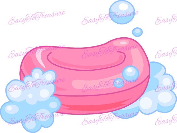 Bath Time Clipart, Rubber Ducky Clipart, Hygiene Clip Art, Bubble Bath ...