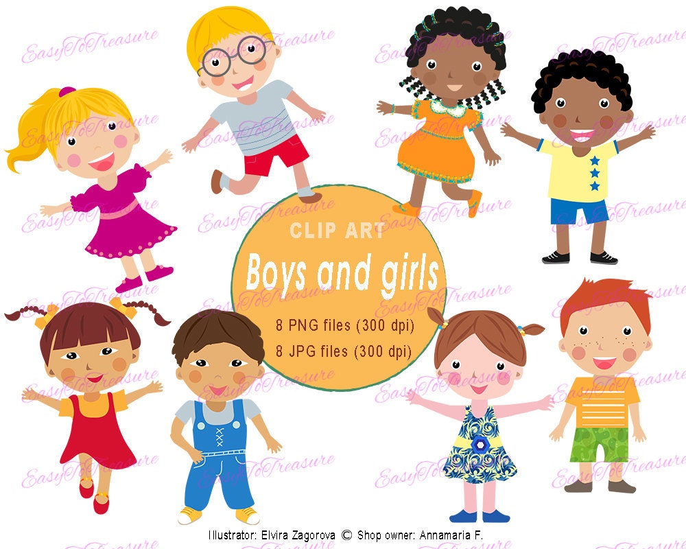 Multicultural Kids Clipart