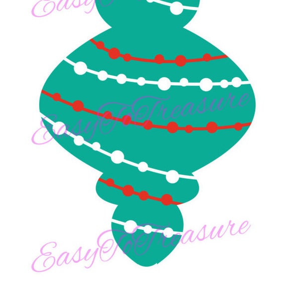 Digital Download Clipart Teal Christmas Ornament Ball | Etsy