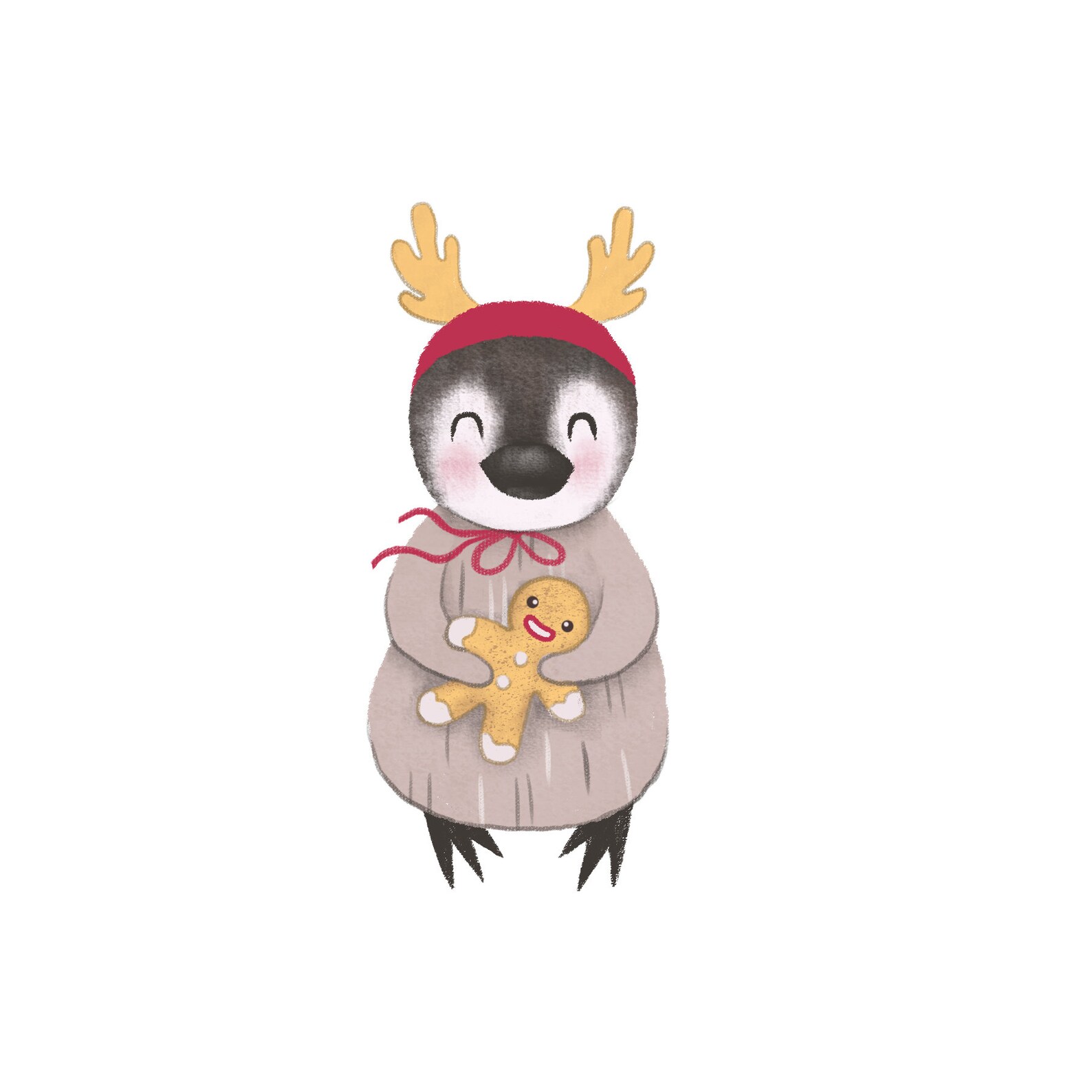 Cute Penguins Clip Art Christmas Penguin Clipart Holiday - Etsy