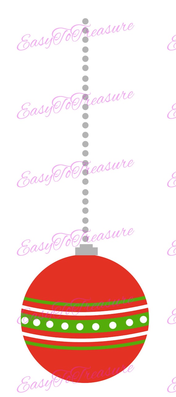 Red Christmas Ball Ornament Clipart